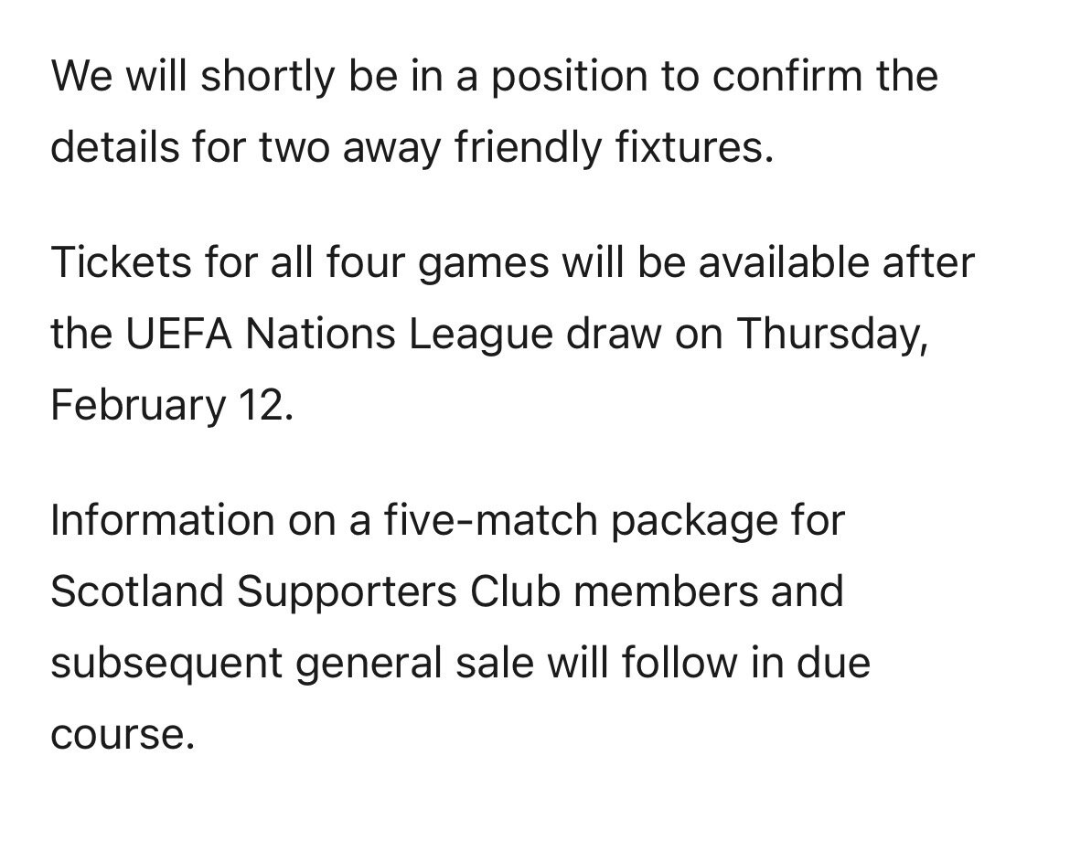 Home friendlies confirmed - Page 3 - Tartan Army Ramblings - Pie & Bovril