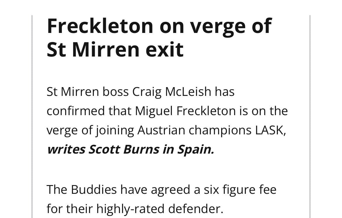 The huge throw of the dice, could go either way 2026/27 St. Mirren FC ...