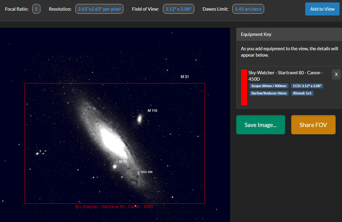 FOV calc vs captured image - Getting Started With Imaging - Stargazers ...