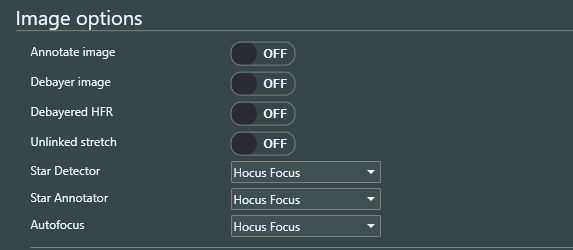 Cant get NINA/Hocus Focus to show annotations when running autofocus ...