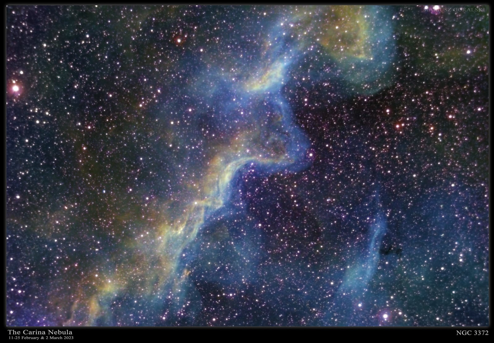 Carina Nebula - NGC3372 _ Close Up 3 - "Carina's Profile" - Feb/Mar2023 ...