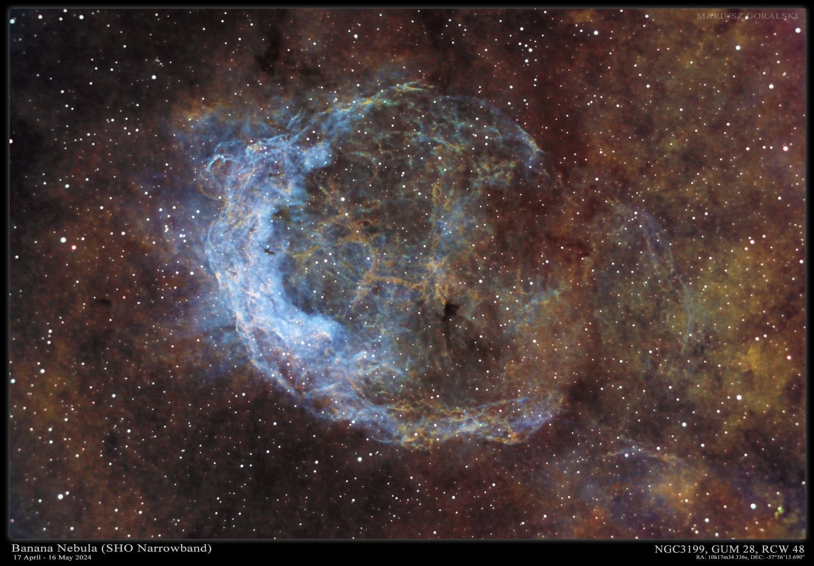 Banana Nebula - NGC3199 (SHO) - May 2024 - Member's Album - Stargazers ...
