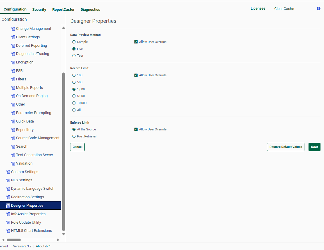 How to configure Default Custom Theme for Designer - WebFOCUS - ibi ...