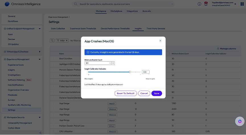 Take control of your Insights with new sensitivity settings in Omnissa ...