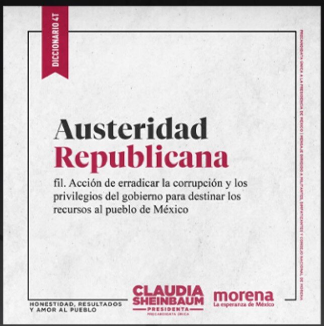 ¿Qué es la austeridad republicana? - Noticias del día. - Memoria Colectiva