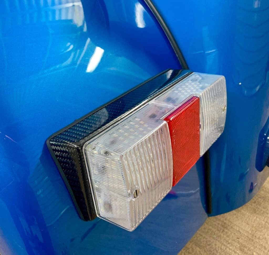 Carbon Fibre Rear Light Blocks - For Sale - Caterham and Lotus Seven Club
