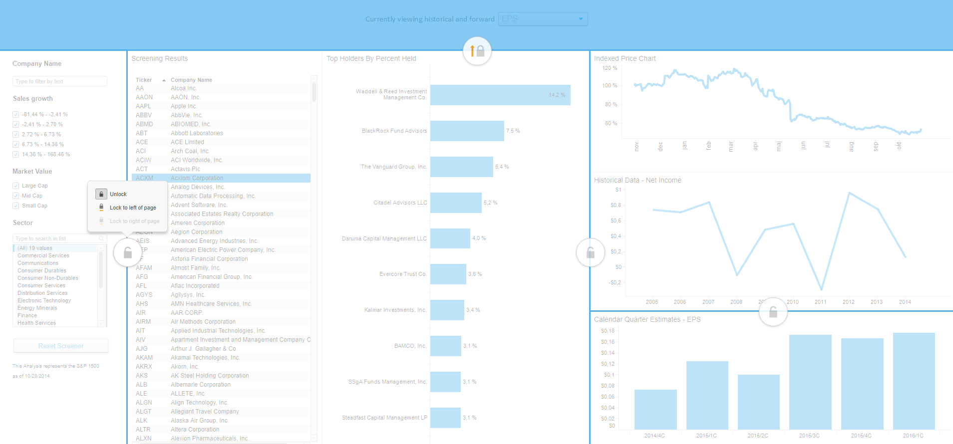Fixed height or width of text areas and visualizations in Spotfire ...