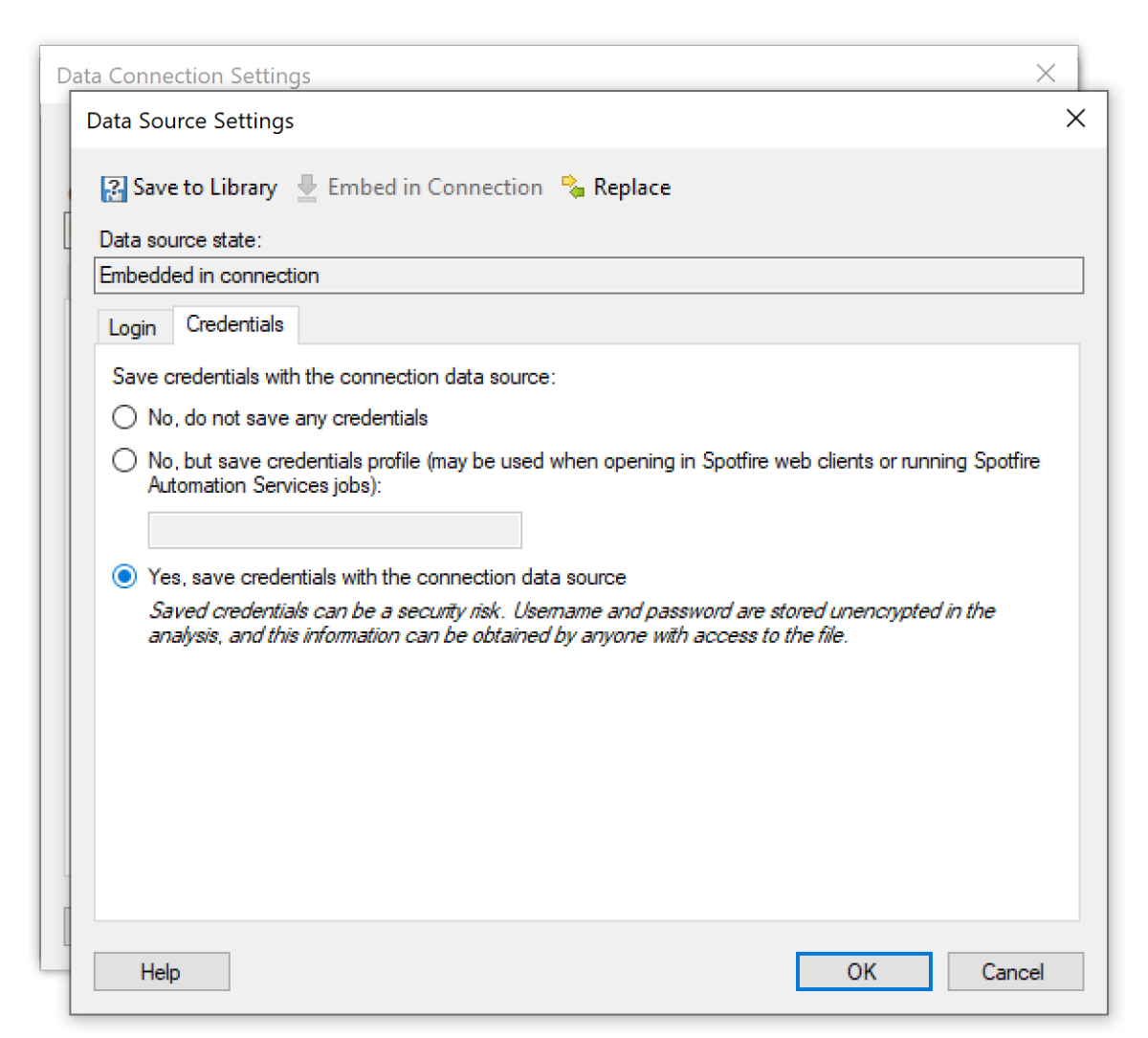 log in in data source in my pc only - Spotfire - Spotfire Community