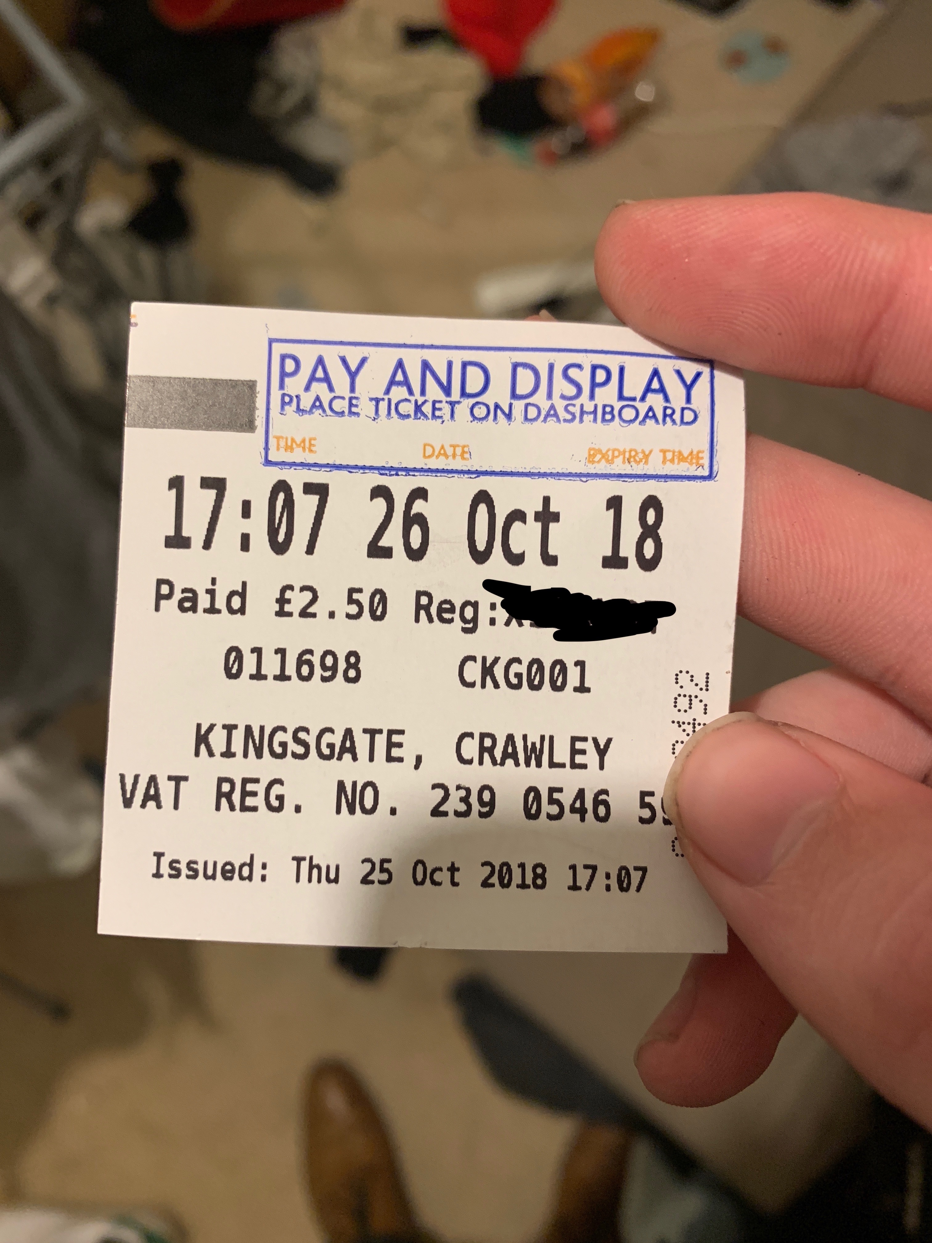 NCP ANPR PCN - i purchased ticket!! - Crawley Kingsgate - Private Land ...