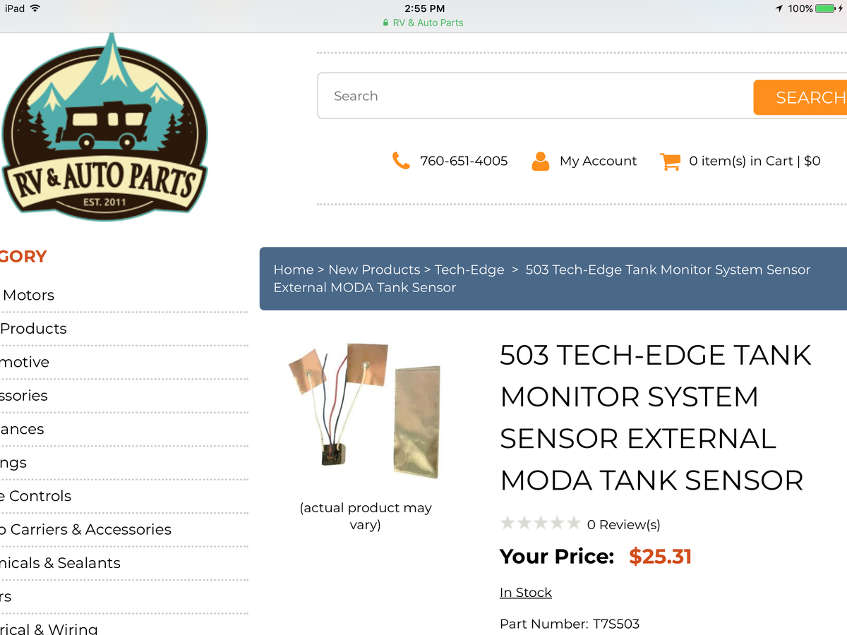 Tape holding tank sensors? - General Motorhome Discussion - Monacoers