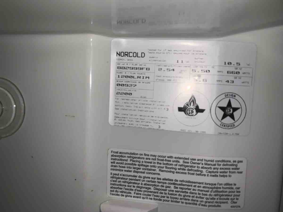 Red Light on retrofitted sensor R-010 for Norcold 1200. Fridge will not ...