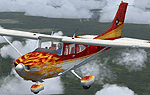 FS2004 Cessna 182 Blaze Textures - FS2004 General Aviation - FlightSim.Com