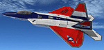 FSX USAF Prototype F-22A Raptor - FSX Modern Military - FlightSim.Com