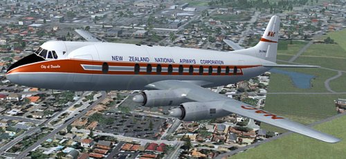 FSX New Zealand National Airways Corporation Viscount - FSX Turboprops ...