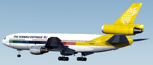 FSX/P3D Hawaii Express 1984 Douglas DC-10-10 - FSX Jetliners ...