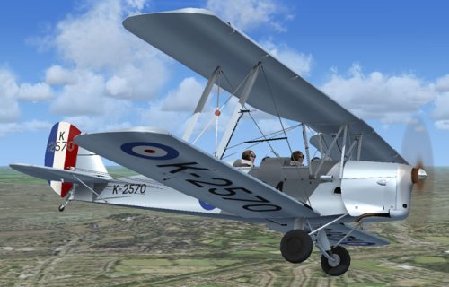 FSX DeHavilland Tiger Moth K2570 - FSX Early Aircraft - FlightSim.Com
