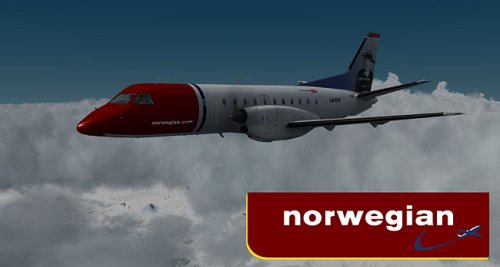 FSX/P3D Norwegian SAAB S340 - FSX Turboprops - FlightSim.Com