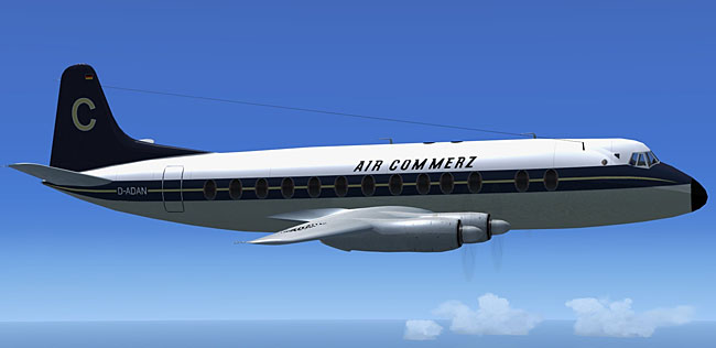 FSX Air Commerz Vickers Viscount 808 - FSX Turboprops - FlightSim.Com
