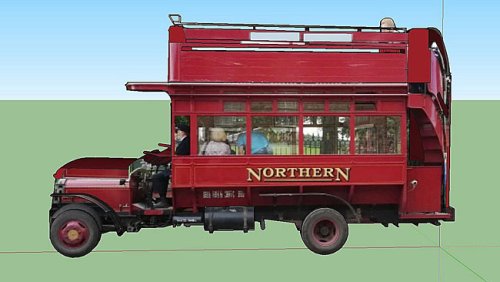 X-Plane Vintage Daimler Bus (Static) 1.0 - X-Plane Scenery Objects ...