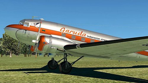 X-Plane Garuda Airlines C-47/DC-3 1.0 - X-Plane Prop Airliners ...