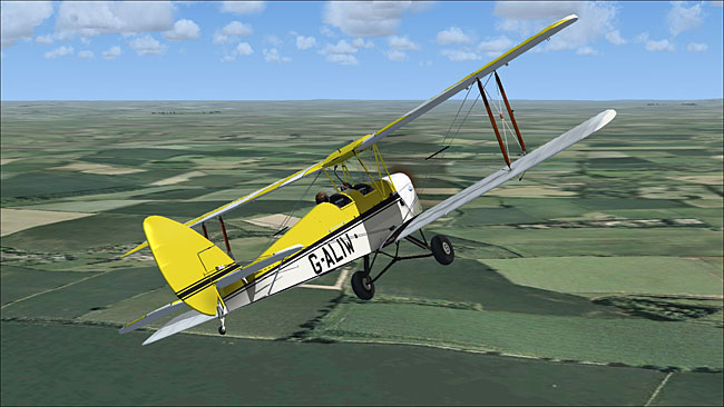 FSX DeHavilland Tiger Moth G-ALIW - FSX Early Aircraft - FlightSim.Com