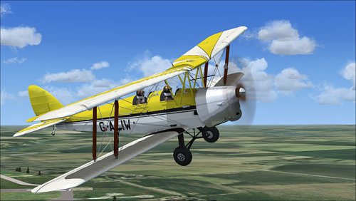 FSX DeHavilland Tiger Moth G-ALIW - FSX Early Aircraft - FlightSim.Com