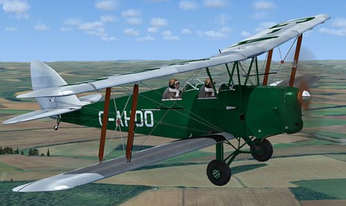 FSX DeHavilland Tiger Moth G-AHOO - FSX Early Aircraft - FlightSim.Com