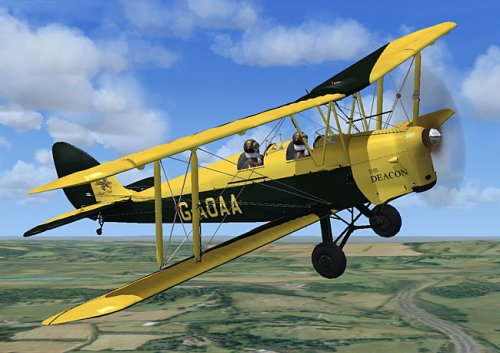 FSX DeHavilland Tiger Moth G-AOAA - FSX Early Aircraft - FlightSim.Com