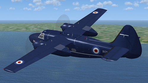 FSX Royal Navy Hunting Percival Sea Prince WJ350 - FSX Modern Military ...