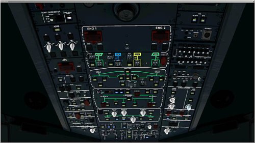 FS2004/FSX/PD3 Airbus A339 2D Half Panel - FS2004 Panels - FlightSim.Com