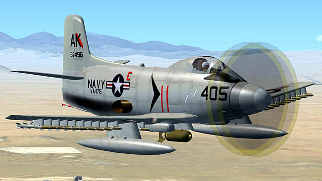FSX Update For The Douglas A2D Skyshark - FSX Modern Military ...