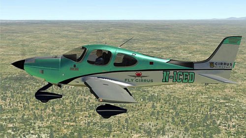 X-Plane Aqua And Silver Cirrus SR22T G-6 1.0 - X-Plane General Aviation ...