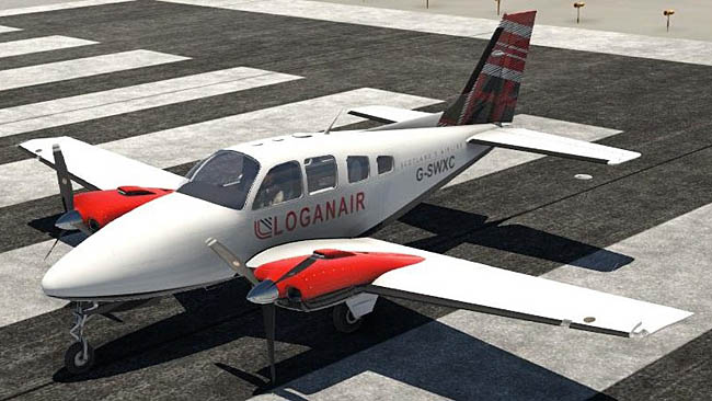 X-Plane Beechcraft Baron B58 Logan Air (G-SWXC) 1.0 - X-Plane General ...