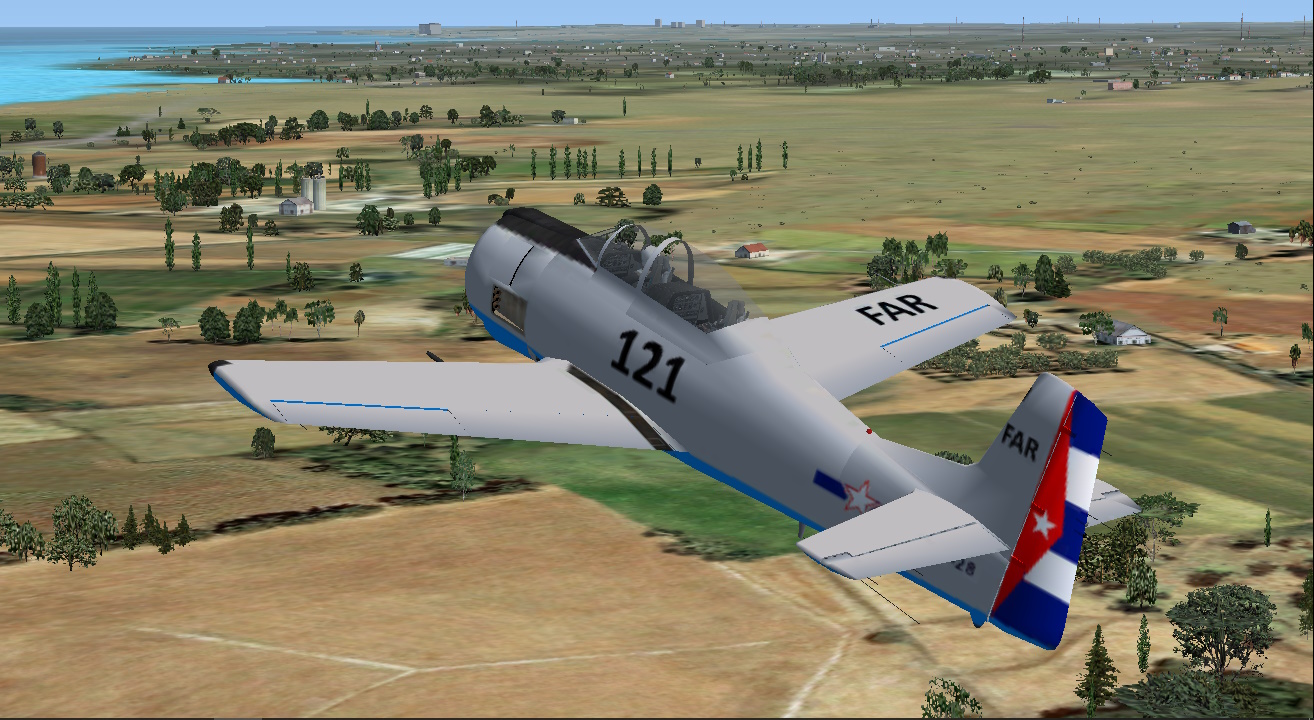 FSX North American T-28D Cuban Air Force - Repaint - FSX Warbirds ...