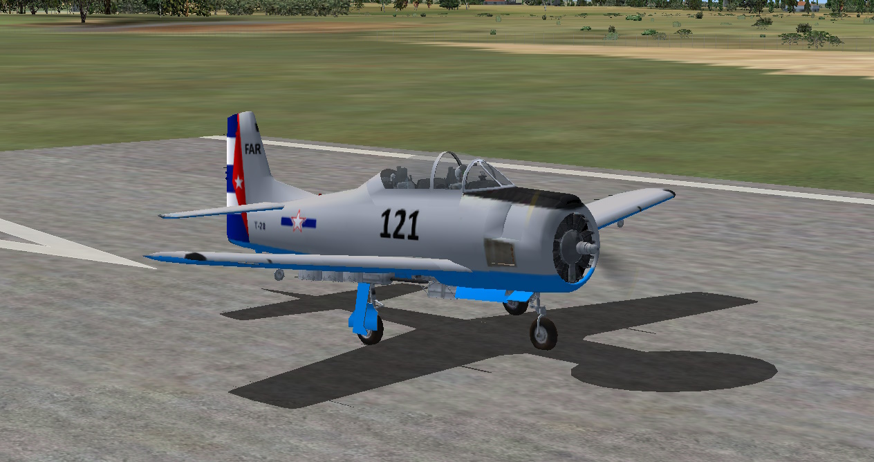 FSX North American T-28D Cuban Air Force - Repaint - FSX Warbirds ...