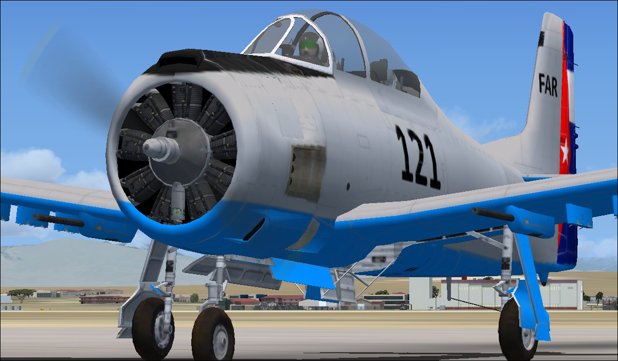 FSX North American T-28D Cuban Air Force - Repaint - FSX Warbirds ...