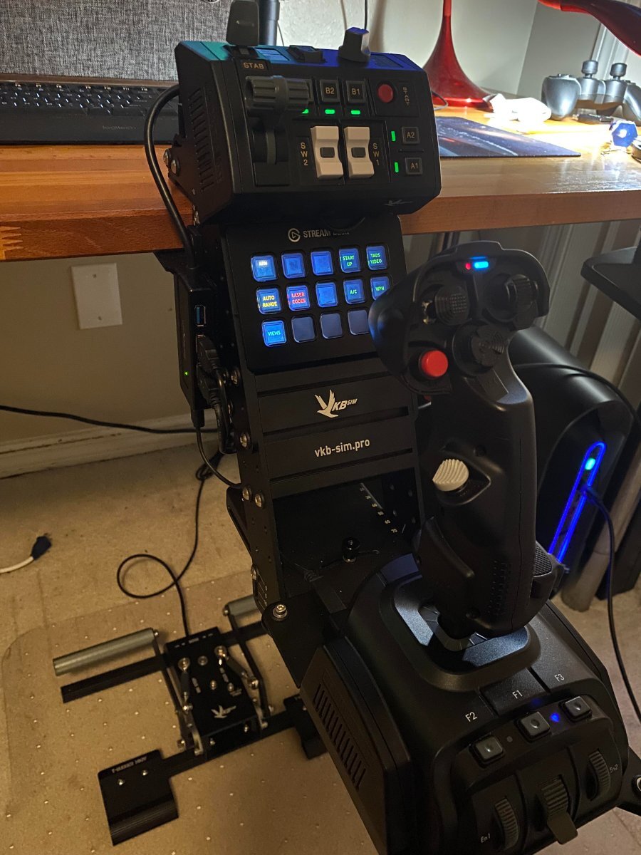 SWAP: VKB Gladiator Setup with Mounts for Honeycomb Alpha Flight ...