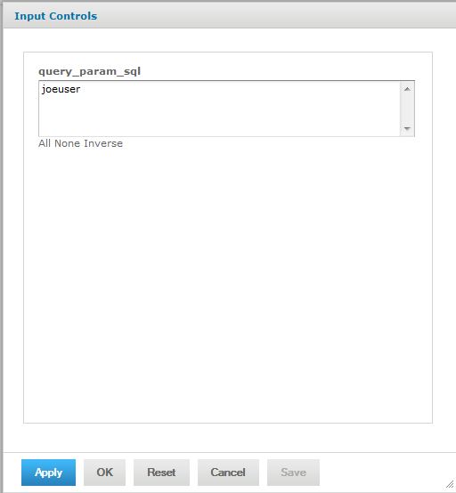 How to show different Input Control values depending on user logged in ...