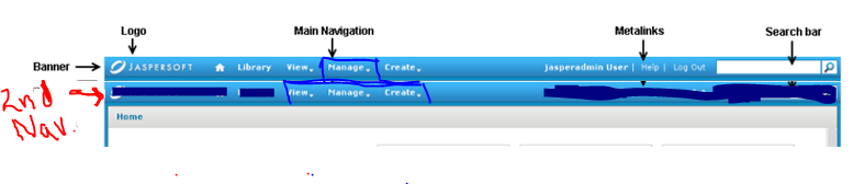 How to add custom 2nd Level Menu bar with Tabs? - Products - Jaspersoft ...
