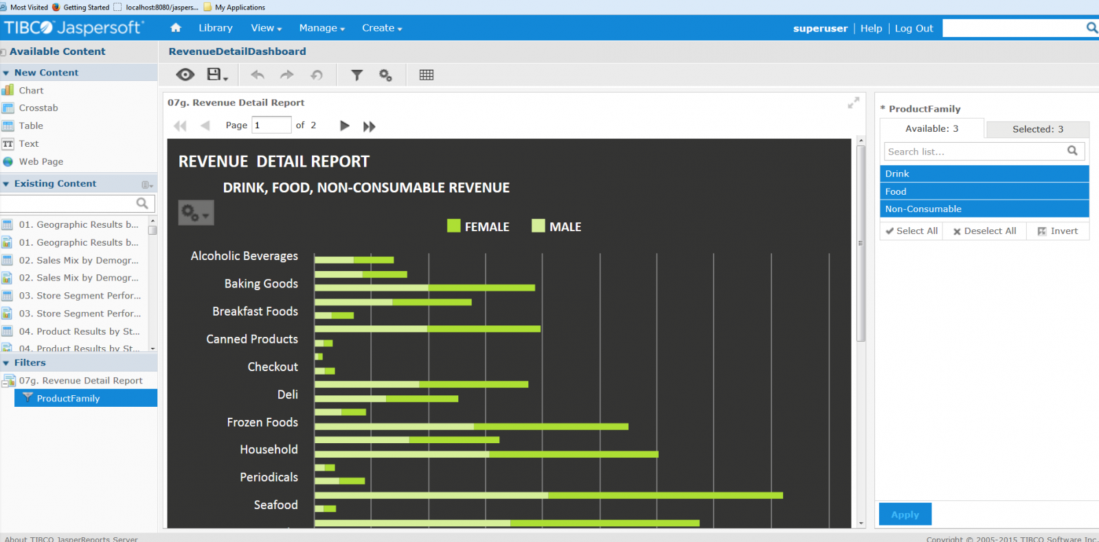 How to run a Dashboard that contains a report with input controls via ...