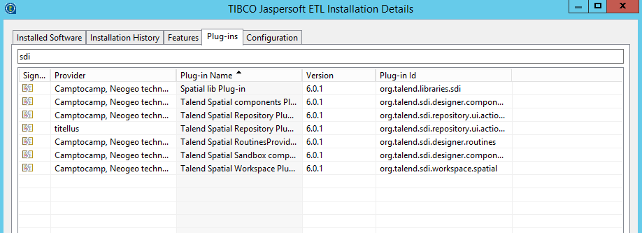 Integrating Talend Spatial Module extension into TIBCO Jaspersoft® ETL ...