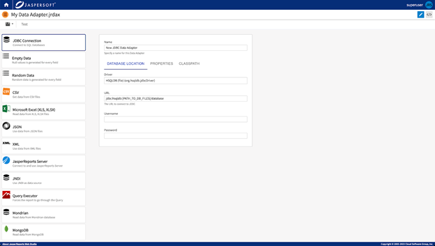 Editors and Report Designers in JasperReports Web Studio - Getting ...