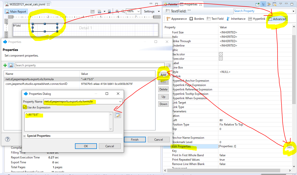 Create excel template with fixed formulas with Jasper Reports ...