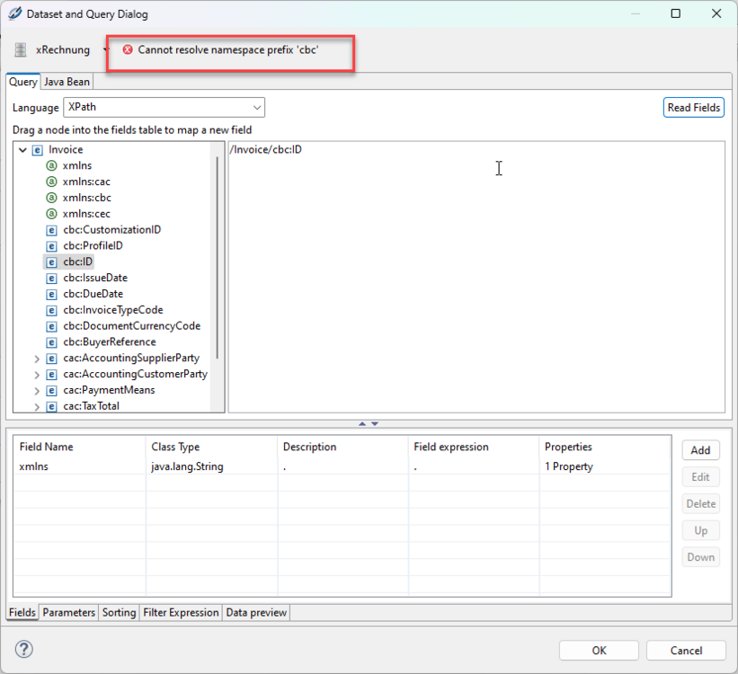 JasperServer / Export Report as Custom XML / XRechnung / ZugFerd ...