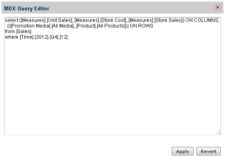 Showing the MDX Query - 10.0.0 - Jaspersoft Community