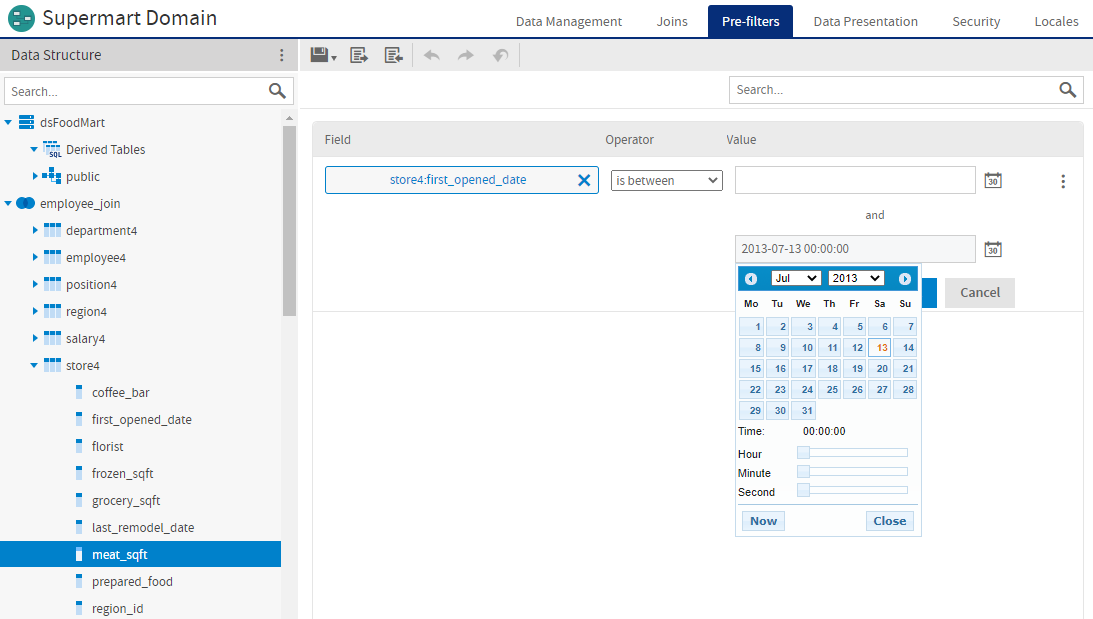 The Pre-filters Tab - 10.0.0 - Jaspersoft Community