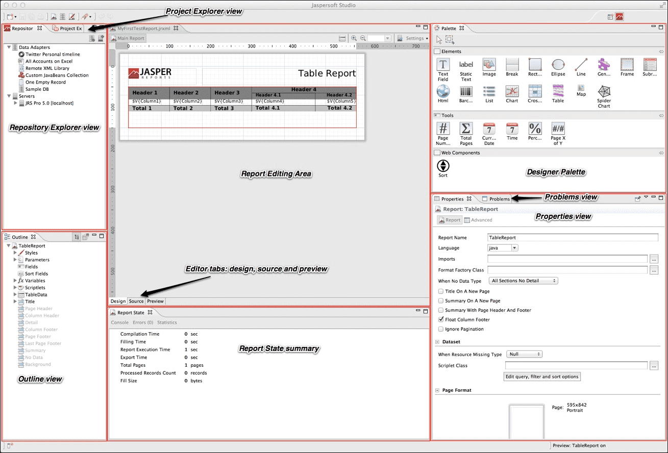 User Interface and Design View - 10.0.0 - Jaspersoft Community