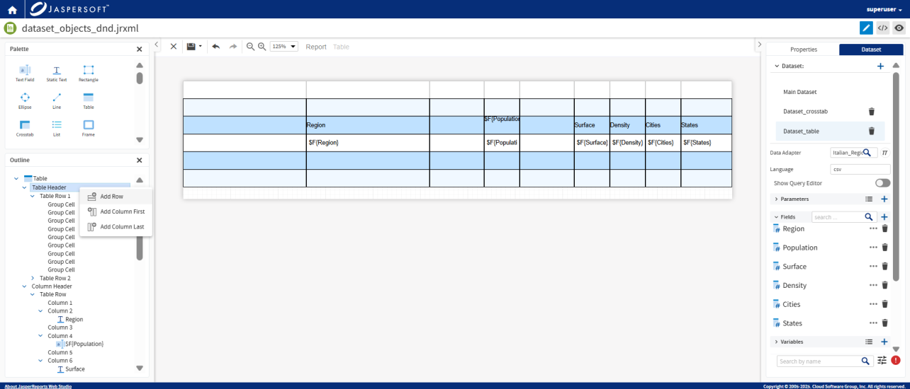 Report Designer - 10.0.0 - Jaspersoft Community