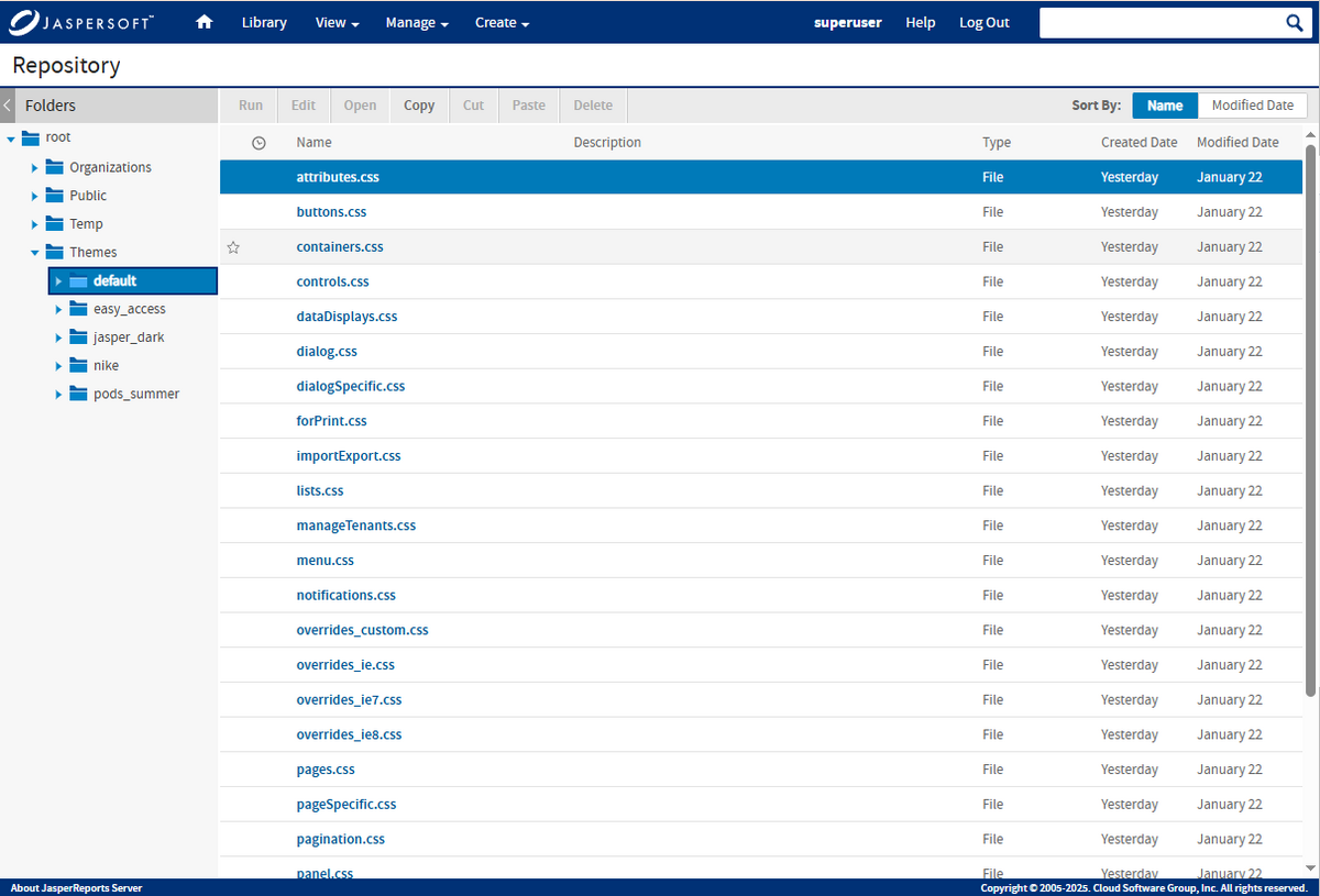 Customizing JasperReports Server themes with Codex-assisted CSS ...