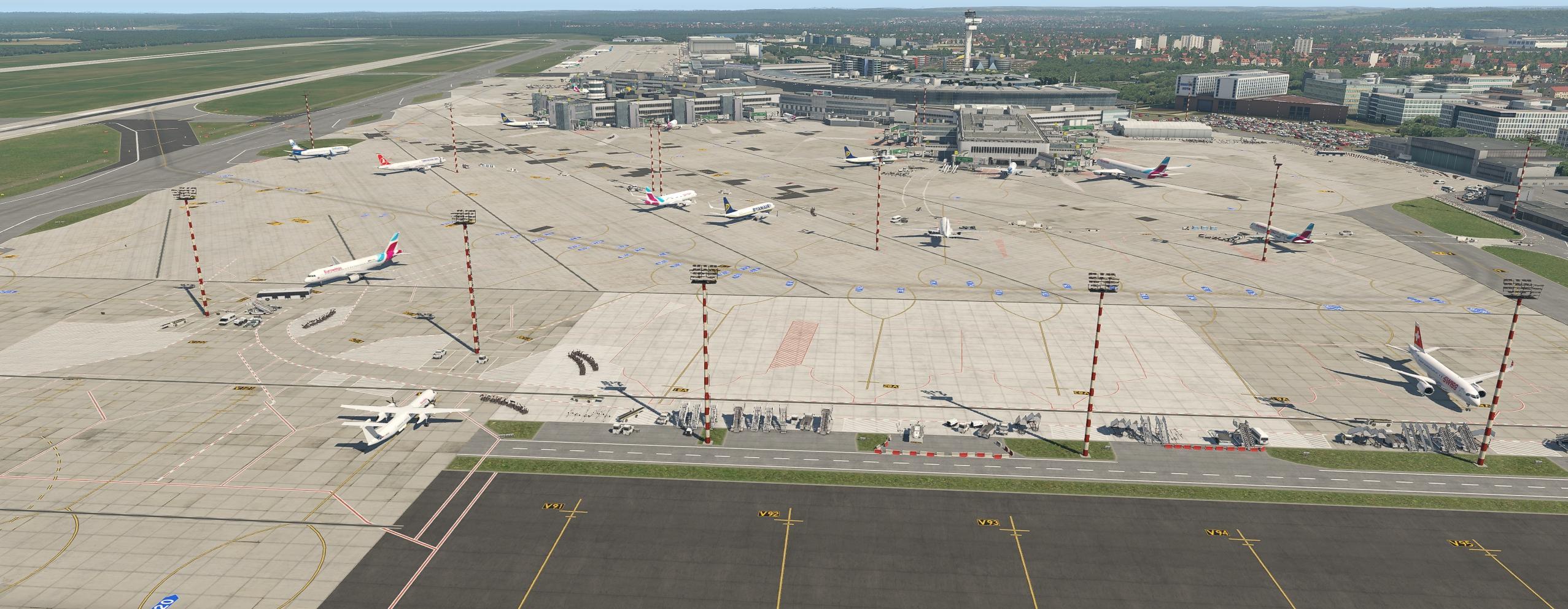 Scenery Upgrade : EDDL - Düsseldorf International v2 by JustSim ...